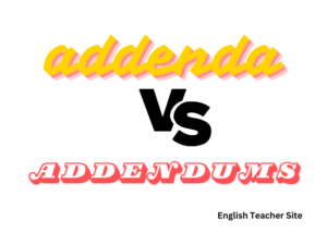 What's the Plural of Addendum: Understanding Linguistic Variations ...